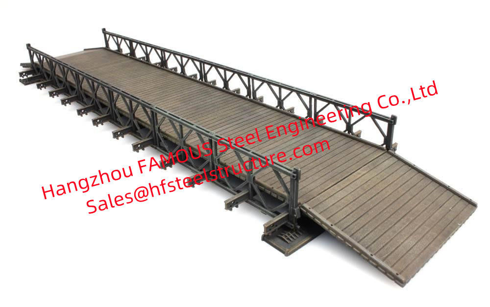 Temporary Access Portable Floating Bridge Heavy Loading Capacity For ...