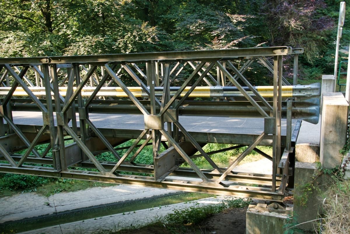 Easy To Maintain High Safety Modular Steel Bridge Galvanized Surface ...