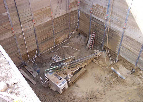 Structural Steel Permanent Wall Shoring Long Lasting